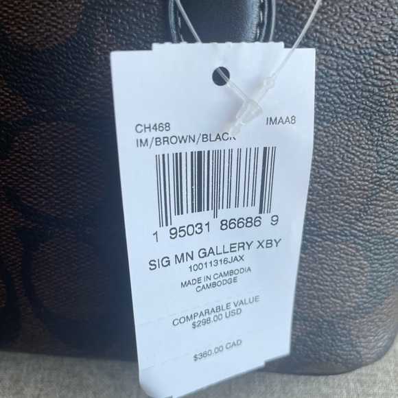 Coach | Bags | Nwtcoach Mini Gallery Crossbody In Signature Canvas ...